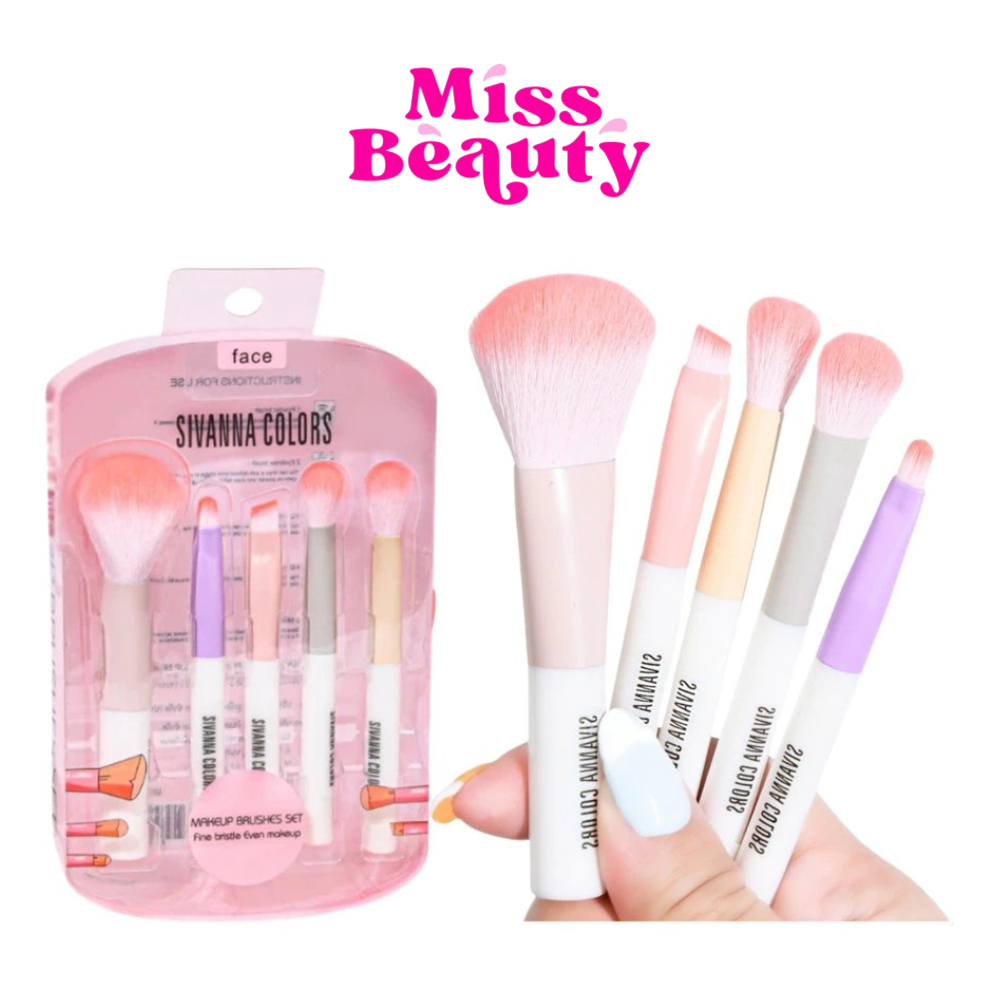 BR07 Sivanna Colors 5-Pieces Makeup Brushes Set ซีเวนน่า 5-พีส เมคอัพ บรัชเชส เซท เซ็ตแปรง ...