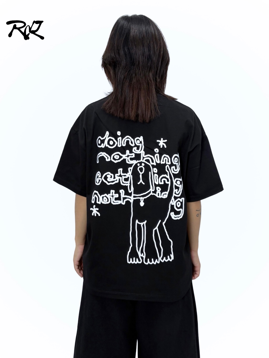 doing nothing getting nothing tee เสื้อทรง oversized สกรีนลาย (pre ...