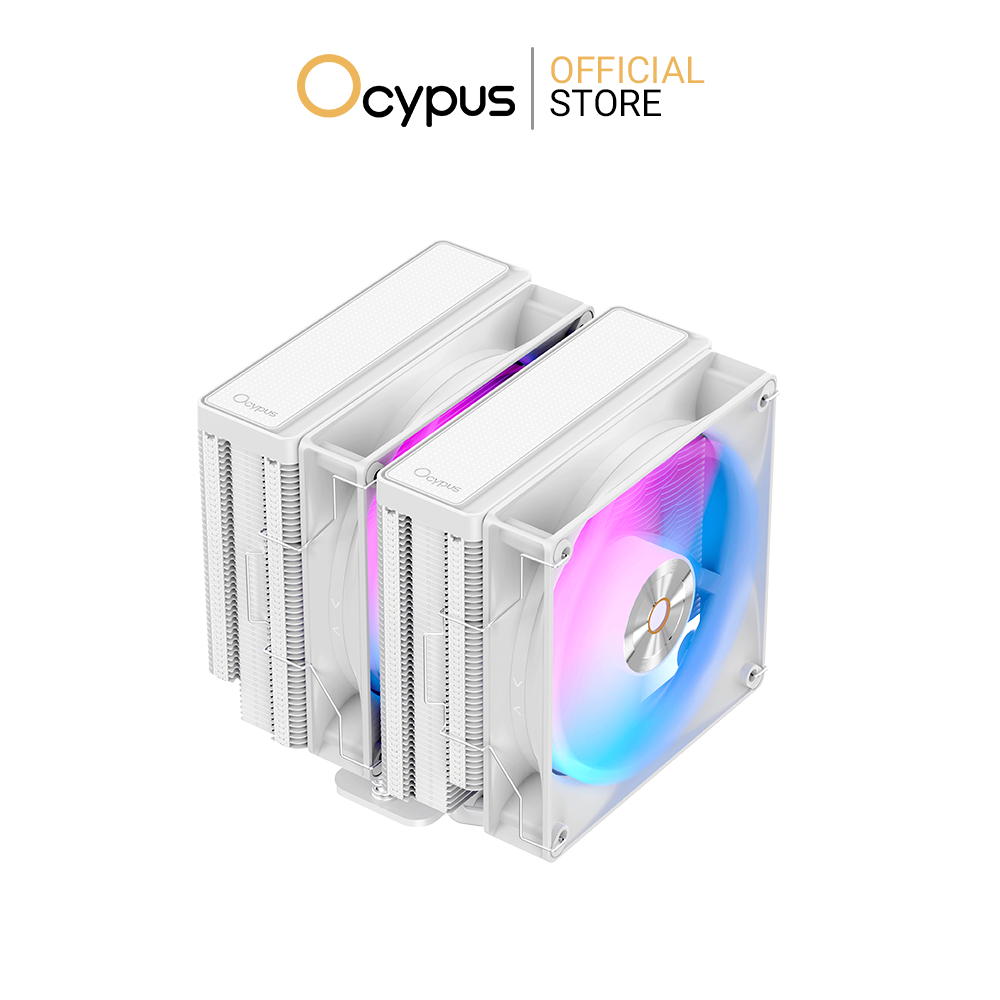 OCYPUS DELTA A62 WHITE ARGB (CPU AIR COOLER / ชุดลมความร้อนซีพียู ...