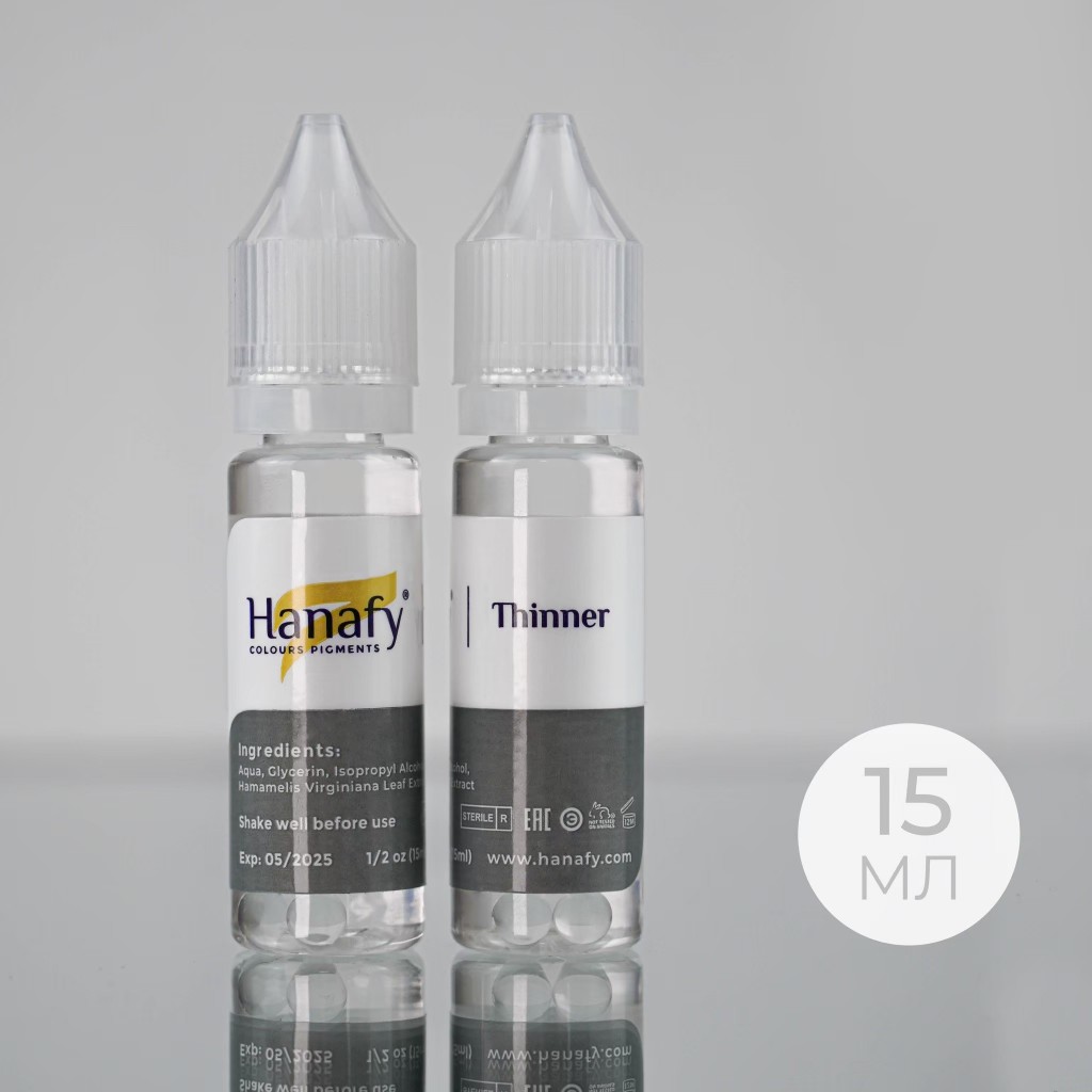Hanafy 15ml. Thinner ช่วยละลายPigmentสี ช่วยบูสสีติดไวยิ่งขึ้น ใช้หยด ...