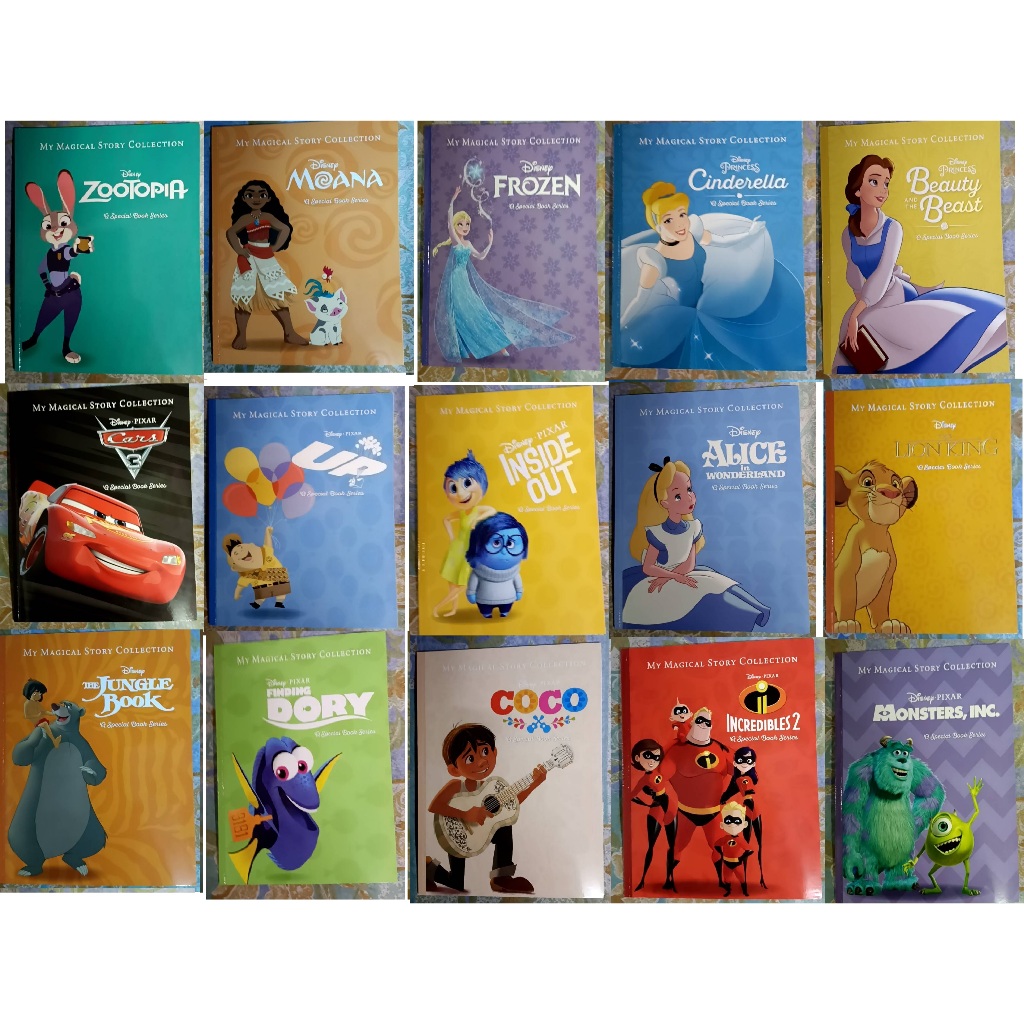 (New) นิทาน Disney Alice Moana Cinderella Up Inside Out Lion King CoCo ...