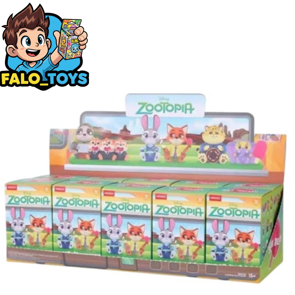 พร้อมส่ง Miniso Disney Zootopia Sit Nicely Blind Boxs Toy Collection ...