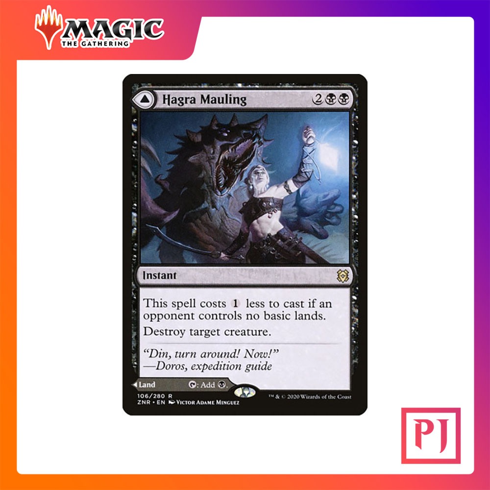 [MTG] Hagra Mauling // Hagra Broodpit [ZNR] [BLACK] [RARE] [NORMAL ...