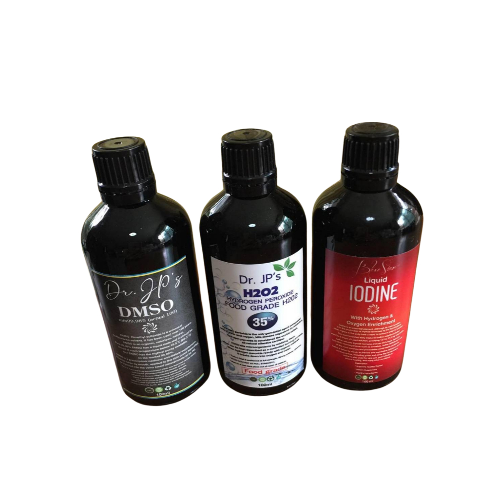 DMSO DIMETHYL SULFOXIDE 100ml.+ H202 HYDROGEN PEROXIDE 100ml.+ Liquid ...