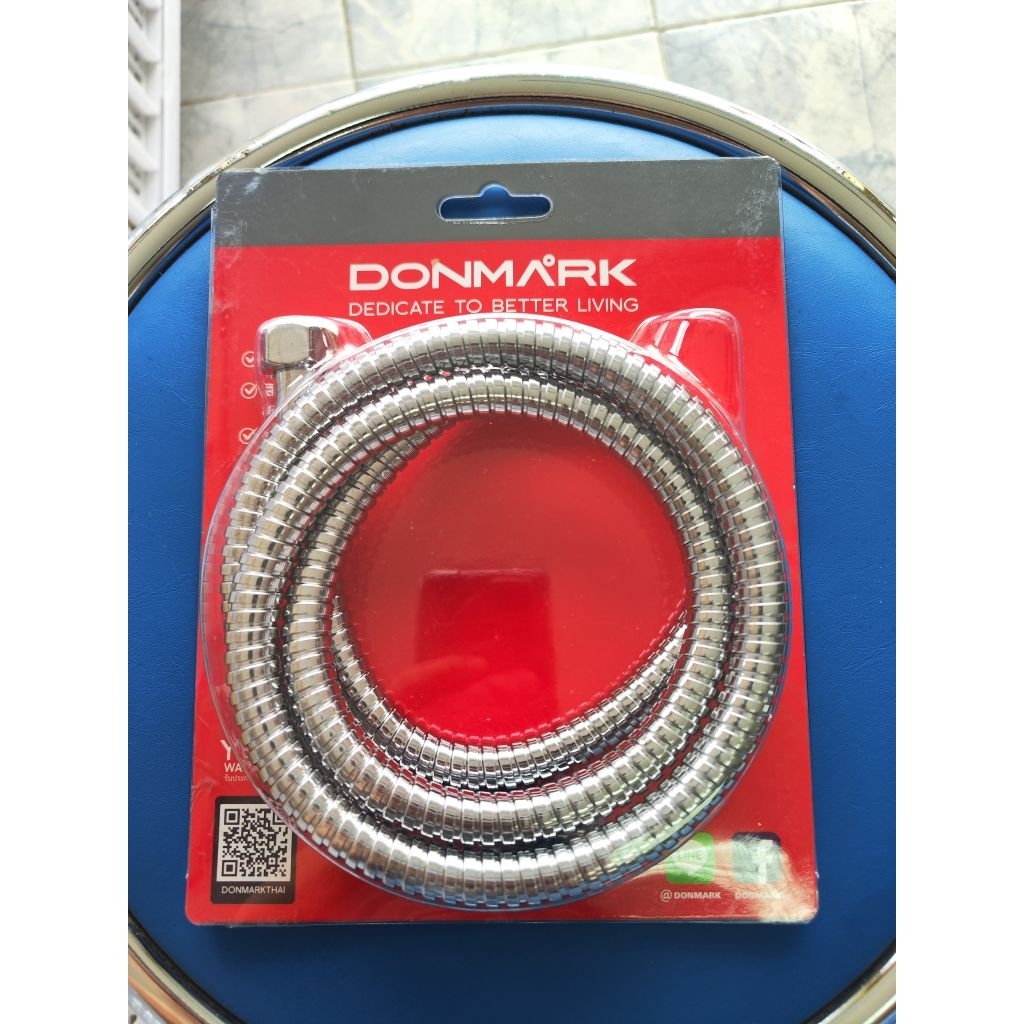 สายฝักบัว สแตนเลส หัวน็อตทองเหลือง DONMARK ดอนมาร์ค DM-150M ยาว 1.50 เมตร | Shopee Thailand