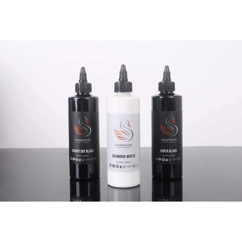 หมึกสักลาย สีสัก Vanta black starry sky black diamond white | Shopee ...