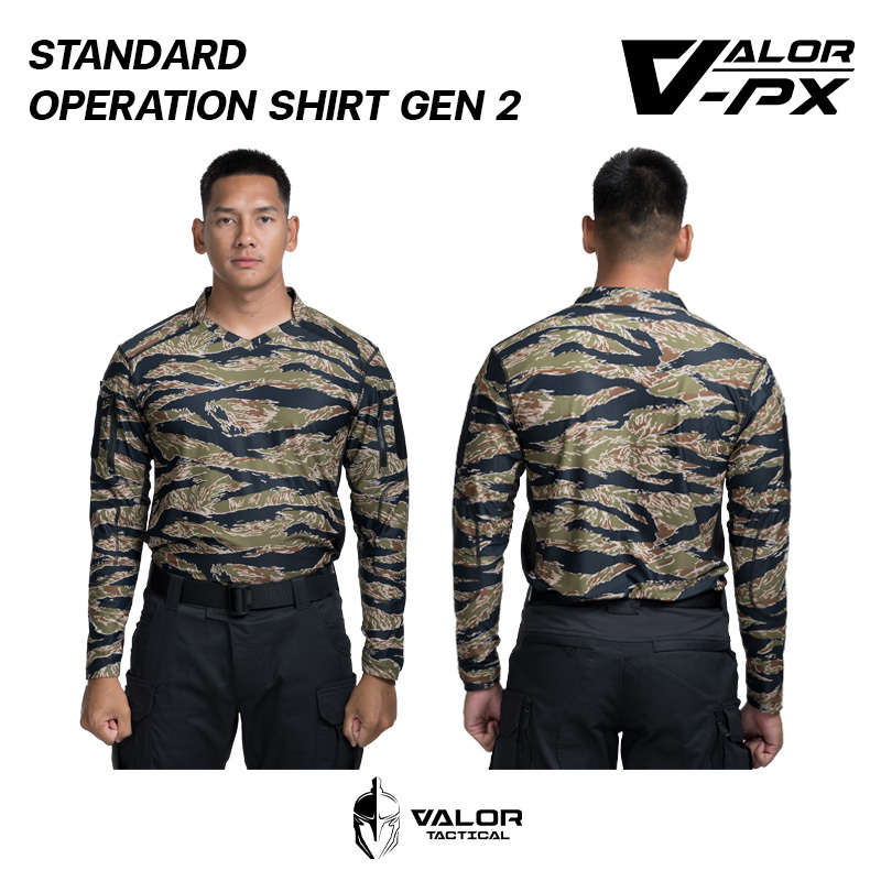 VALOR PX - STANDARD OPERATION SHIRT GEN 2 (TIGER STRIPES MACVSOG) เสื้อ ...