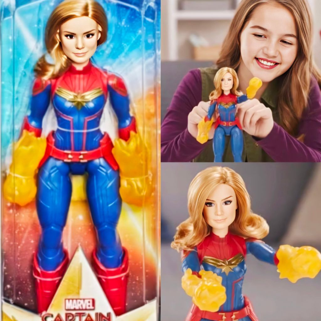แท้100% Hasbro barbie Captain Marvel doll 11.5 นิ้ว กัปตันมาเวล ...
