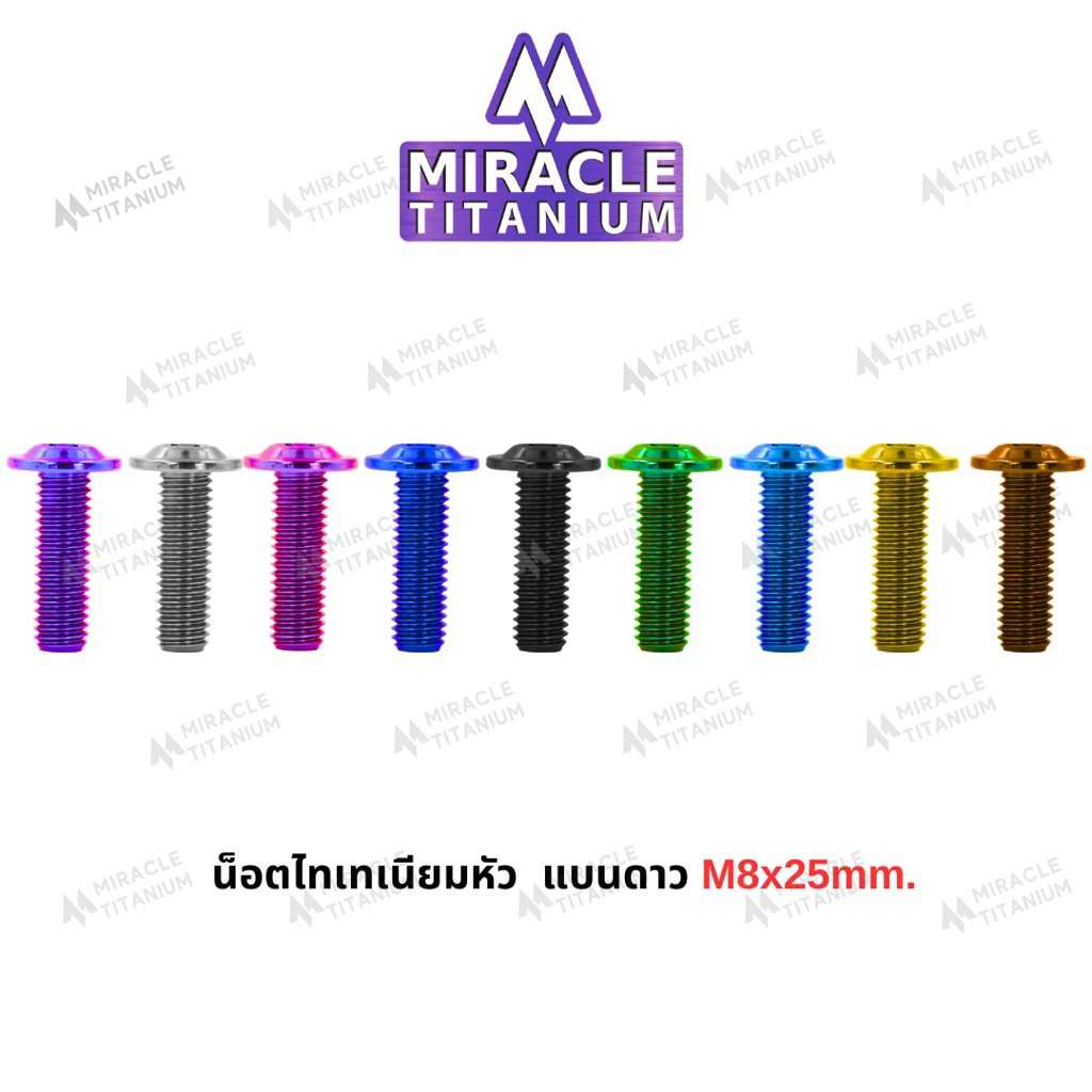Disc Head Bolts หัวแบนดาว M8 x 25 mm | Shopee Thailand