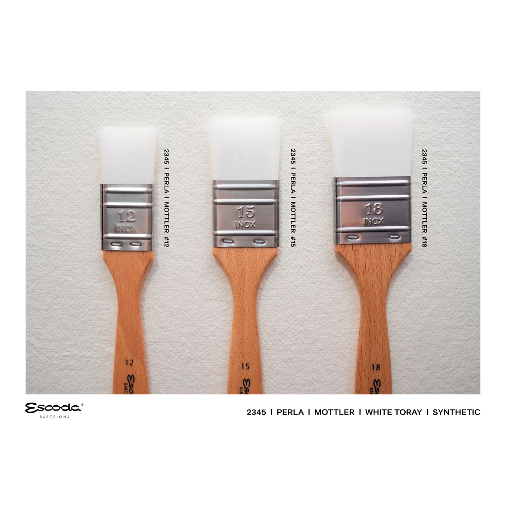 Escoda PERLA Mottler [2345] / แปรงสำหรับสีน้ำ รุ่น PERLA แบรนด์ Escoda ...