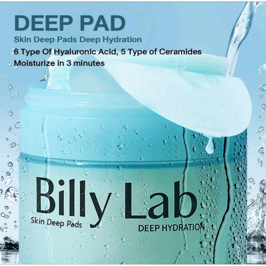 BILLY LAB MASK PADS บิลลี่ แลป สกินดริพ แพด (1 กระปุก/50 แผ่น) | Shopee ...