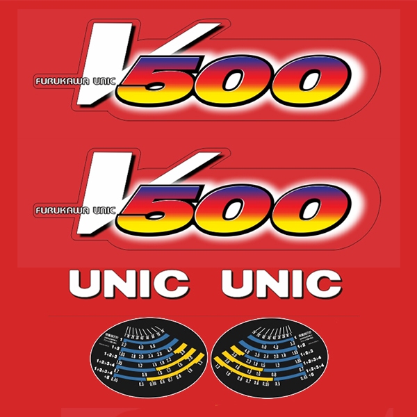 Furukawa Unic V500 สติ๊กเกอร์ เครน Sticker [ Set 1 ] - Decal kit ...