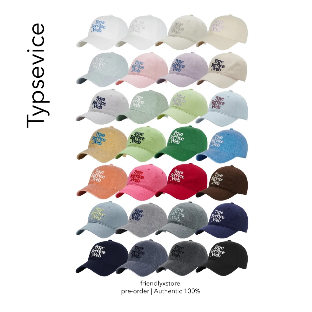 (pre-order) Typeservice Web Cap [29 Colors] รอบโปร ของแท้ | Shopee Thailand