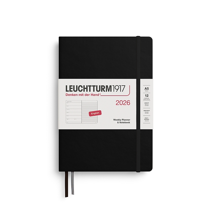 LEUCHTTURM1917 Weekly Planner & Notebook Medium A5 2026 แพลนเนอร์และโน๊ตบุ้ค ขนาด A5 | Shopee ...