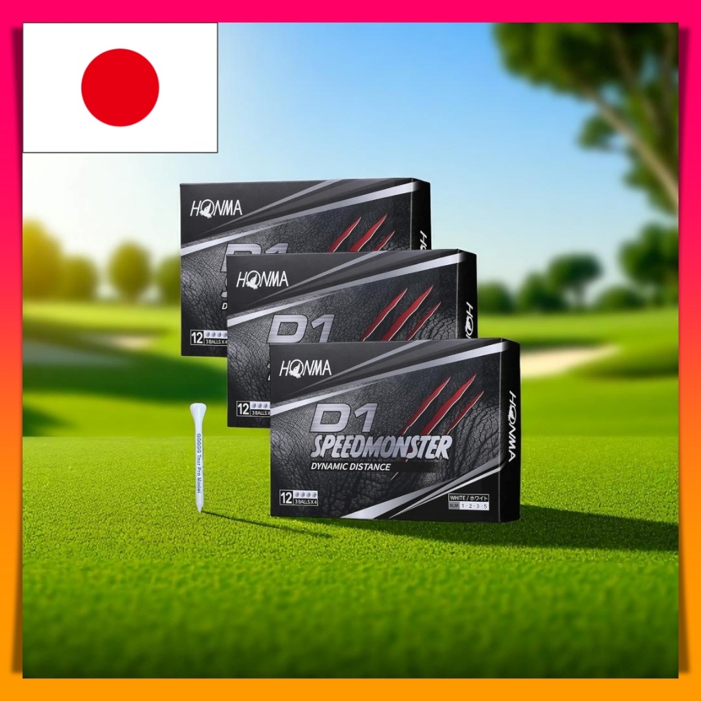 Honma Golf Honma Golf Ball D1 Ball Speed Monster Honma 3 โหล (36 ลูก) สีขาว Bt2003 [ชุด] ชุด ...