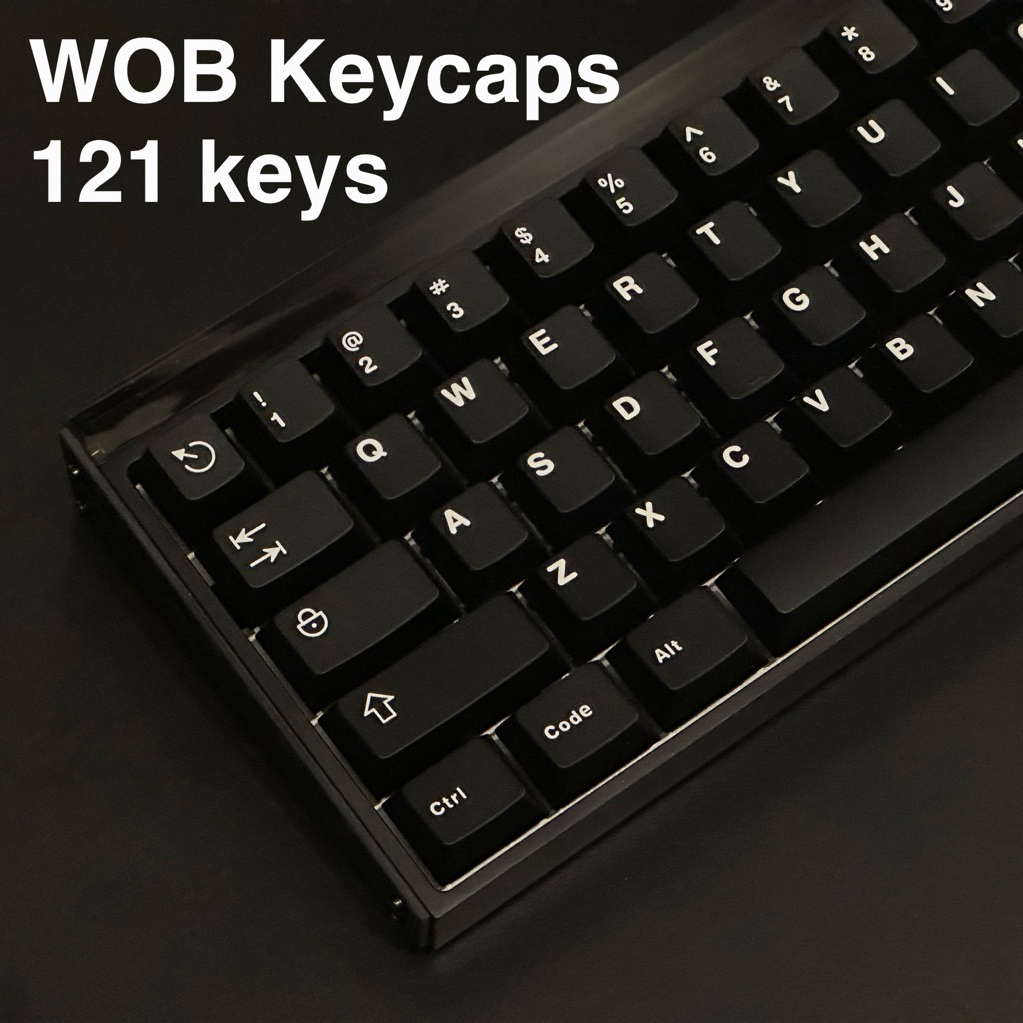 [🇹🇭พร้อมส่ง] คีย์แคป WOB Keycaps Minimalist Cherry-Profile Double-Shot ...