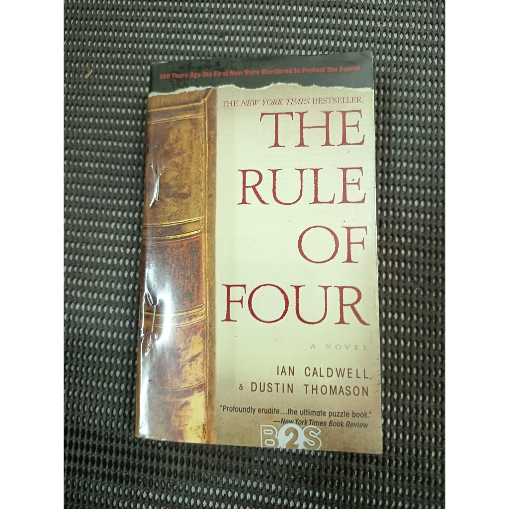 หนังสือ The Rule of Four by Ian Caldwell, Dustin Thomason | Shopee Thailand