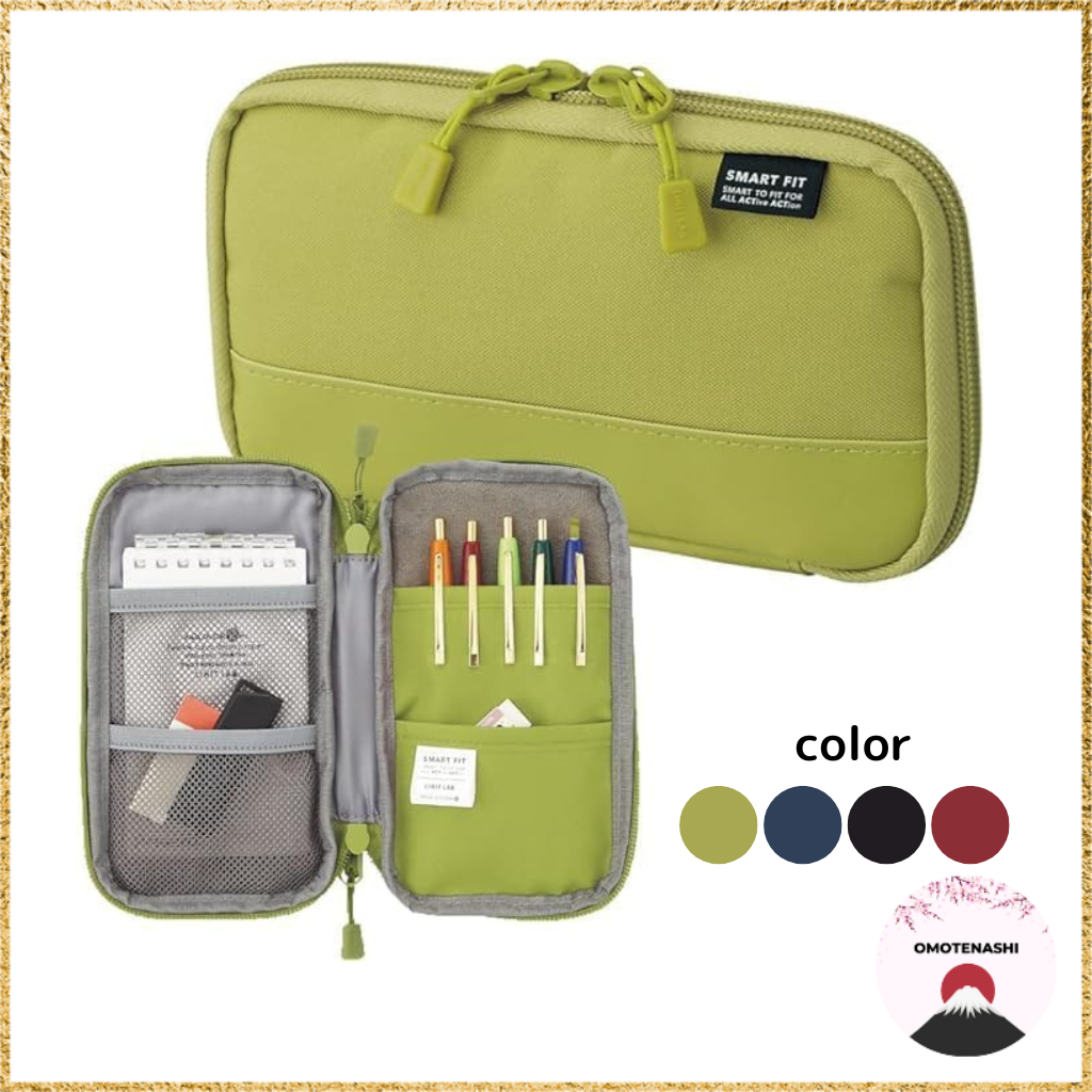 LIHIT LAB Pencil Case Compact, Wide Open , A7687 / A7688 Pen Case ...