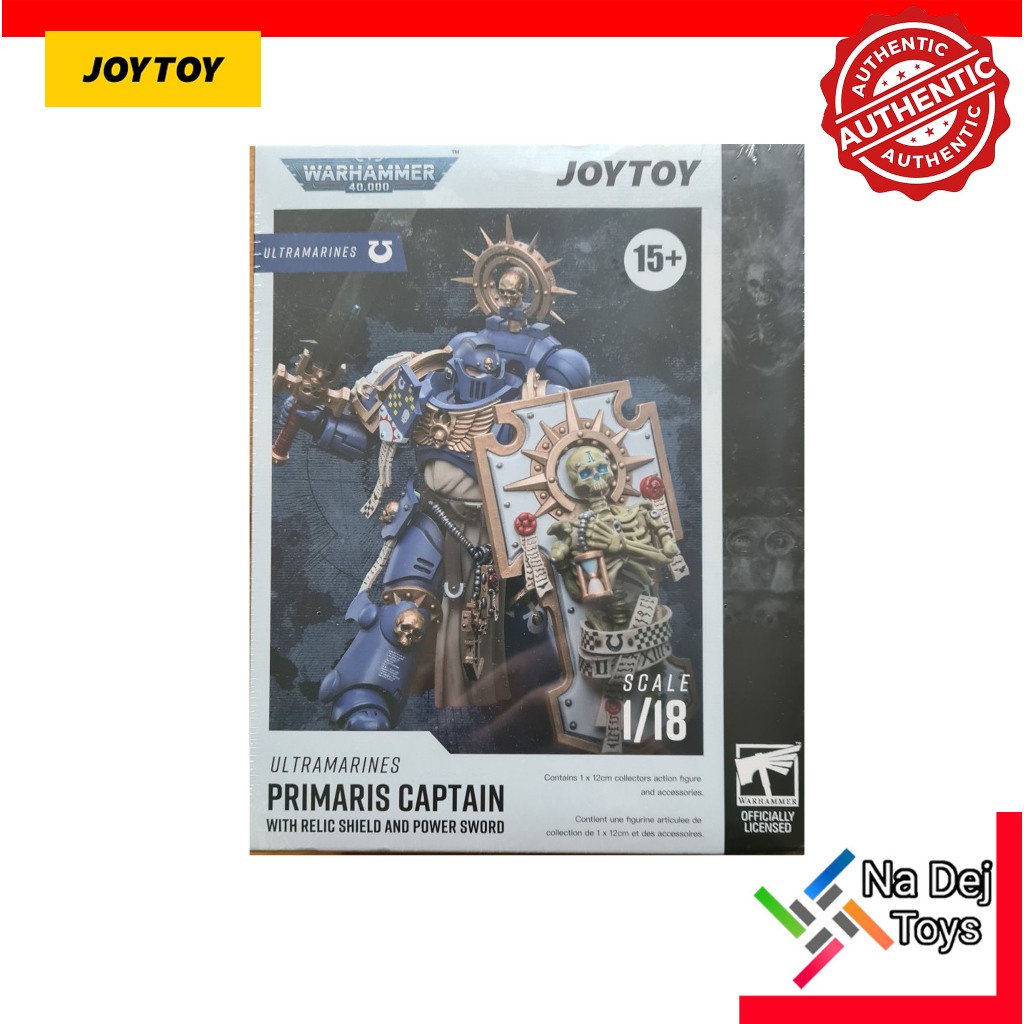 JoyToy Warhammer 40K Primaris Captain with Relic Shield and Power Sword ...