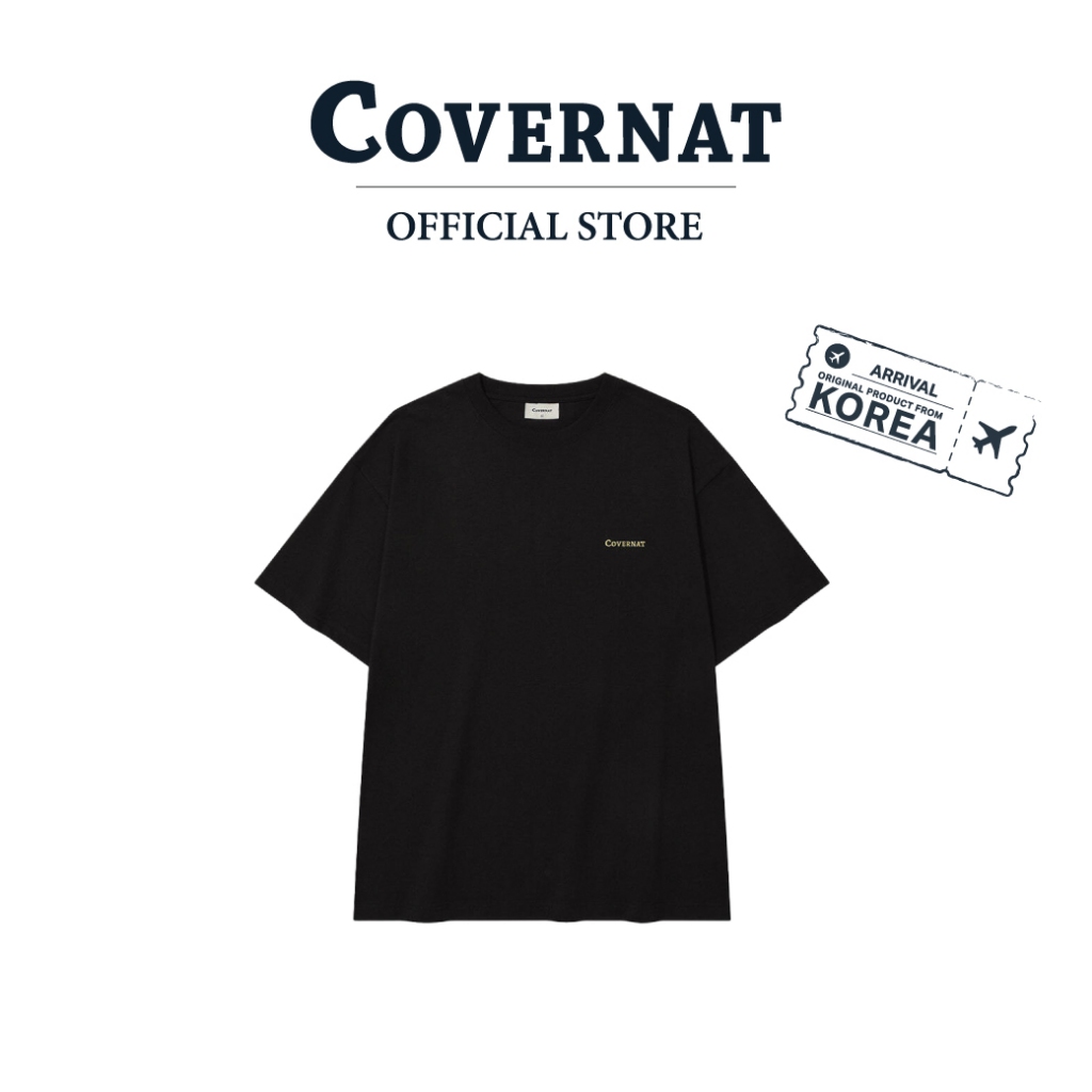 COVERNAT เสื้อยืด รุ่น Small Authentic T-Shirt Black (70071OSASSU_U5BKXX) | Shopee Thailand