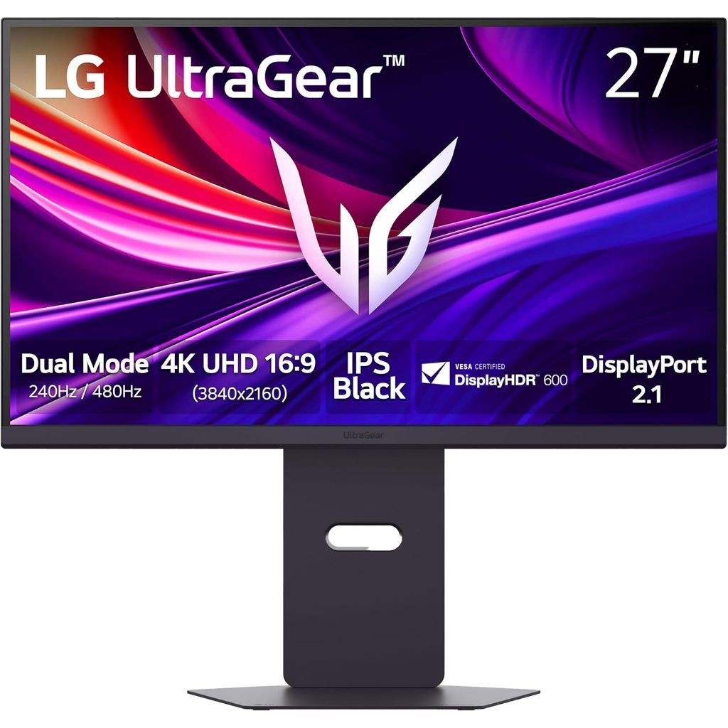 LG 27G850A-B 27-inch Ultragear 4K UHD IPS Gaming Monitor, Dual-Mode 240Hz, 1ms, DisplayHDR 600 ...
