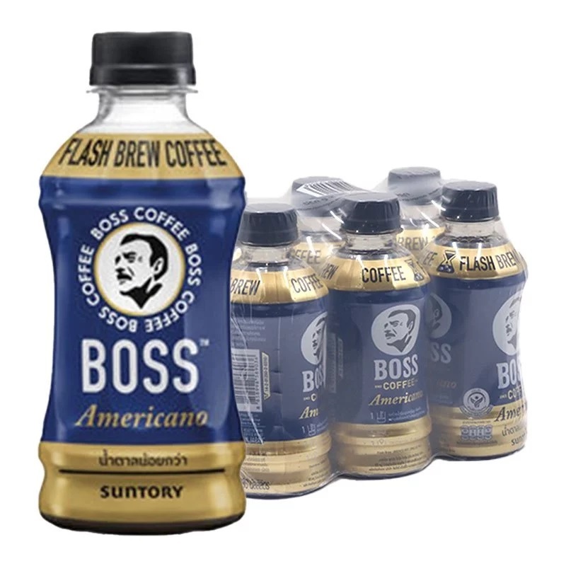 [6 ขวด] BOSS COFFEE by Suntory บอส คอฟฟี่ (อเมริกาโน่, ลาเต้, ไม่มีน้ำตาล) 230ml | Shopee Thailand