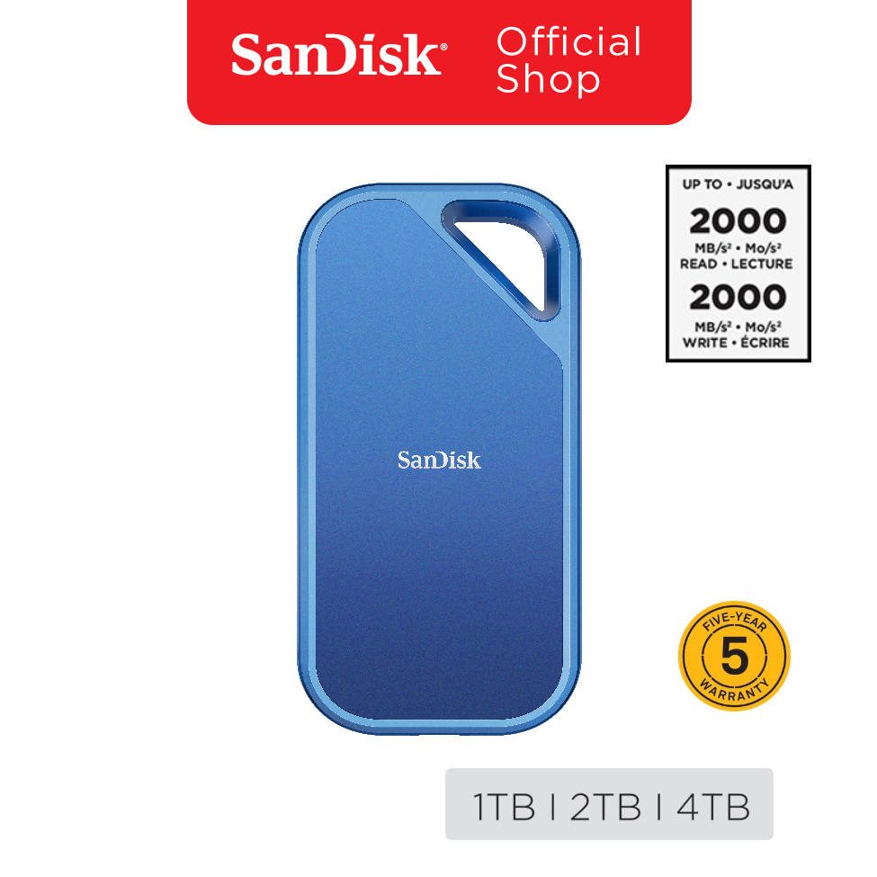SanDisk Creator Pro Portable SSD 1tb 2tb 4tb (SDSSDE81C-xT00-G25 ...
