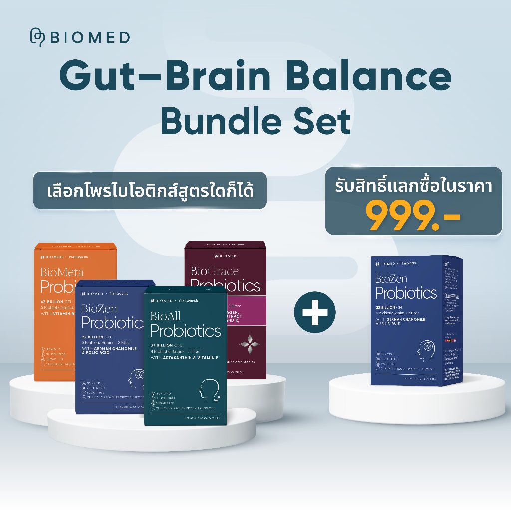 [PAYDAY แพ็คคู่ ราคาพิเศษ] โพรไบโอติกส์ Medical Grade Probiotic BioMed ...
