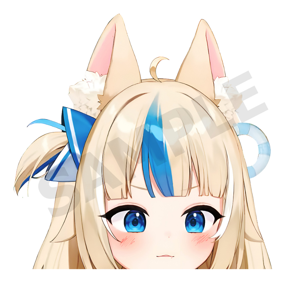 Saba sameko สติ๊กเกอร์ 2 แผ่น Saba Gura Vtuber saba sabasameko Stickers ...