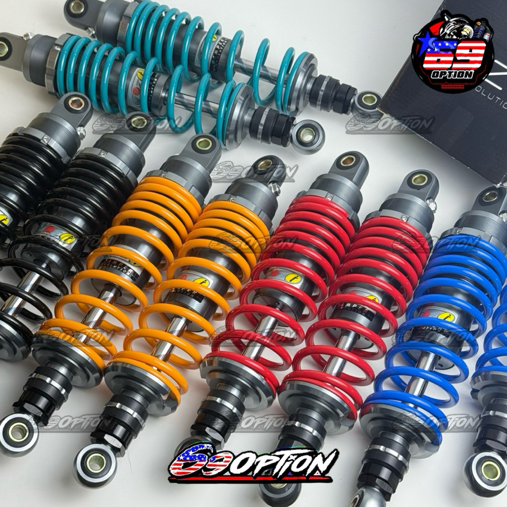 โช๊คหลัง GAZi ของแท้ รุ่น SUPREME RX (ไม่มีกระปุก) สูง 320mm สำหรับเวฟ ...