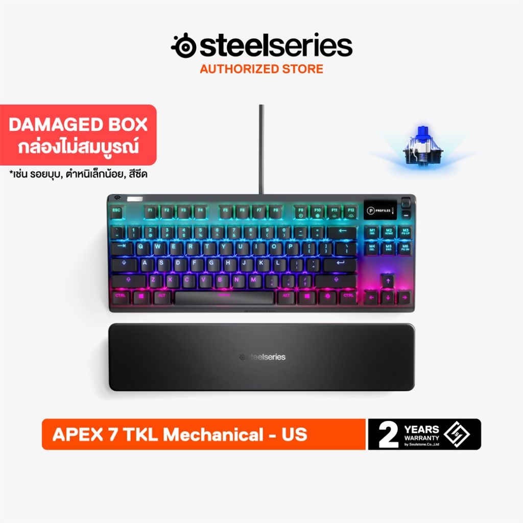 [Damaged Box] SteelSeries Apex 7 TKL Mechanical Gaming Keyboard ...