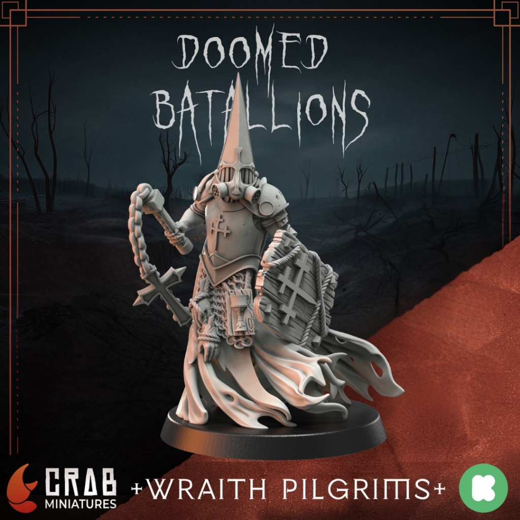 Flagellant - Wraith Pilgrims - Humanoid Undead Wraith / 32mm scale 3D ...
