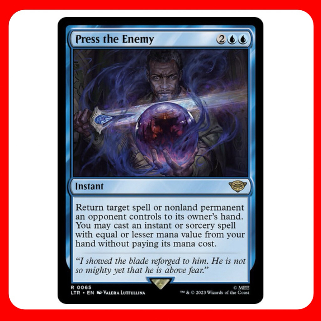 [MTG] Press the Enemy [LTR] [BLUE] [RARE] [NORMAL] [ENG] (การ์ดเมจิค ...