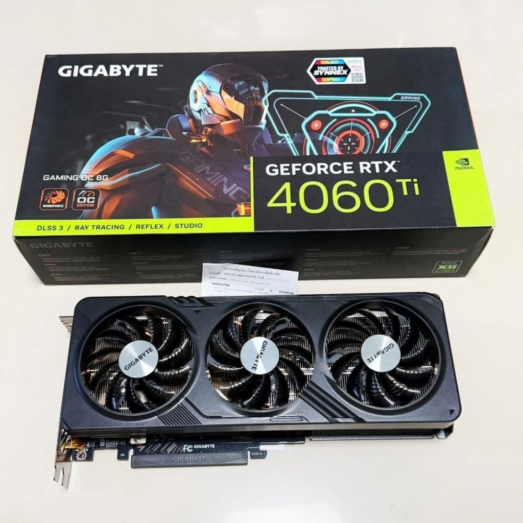 (ทักแชท9,990฿) GIGABYTE GAMING RGB RTX 4060Ti สภาพ100% | Shopee Thailand