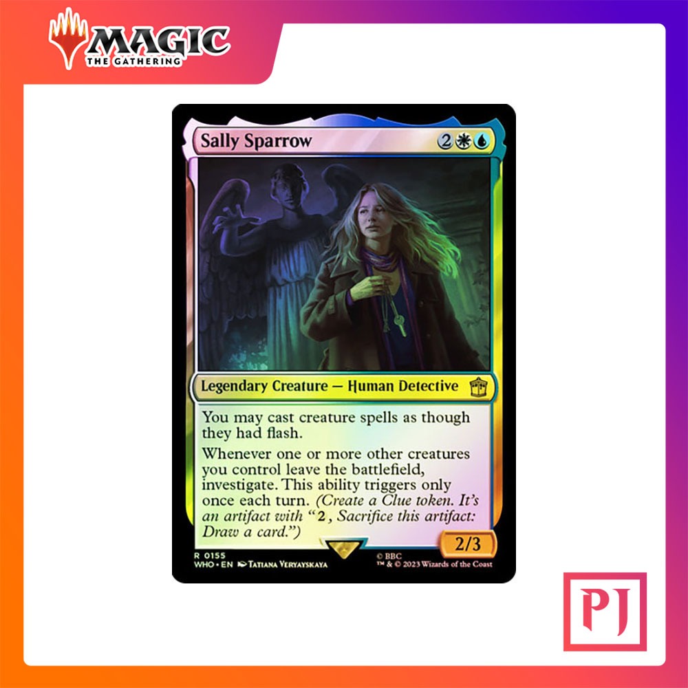[MTG] Sally Sparrow [WHO] [MULTI] [RARE] [FOIL] [ENG] (การ์ดเมจิค ...