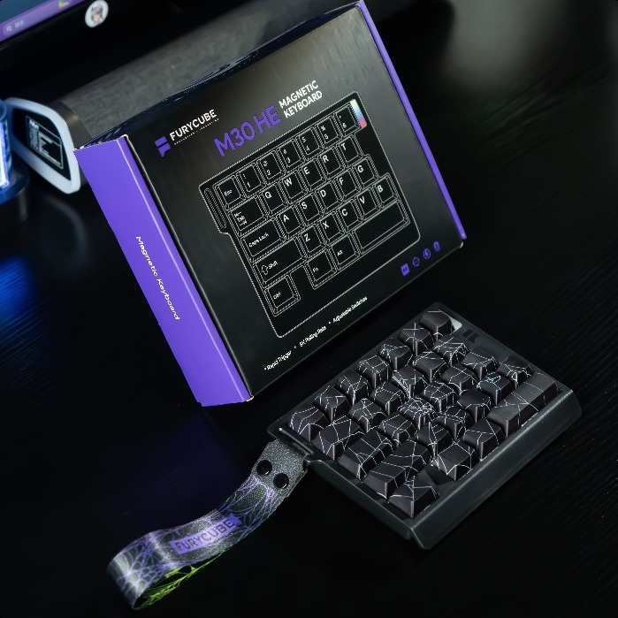 FURYCUBE M30HE คีย์บอร์ดเกมมิ่งเมคานิคอล 8K Hz สวิตช์แม่เหล็ก RT 0.01mm ...