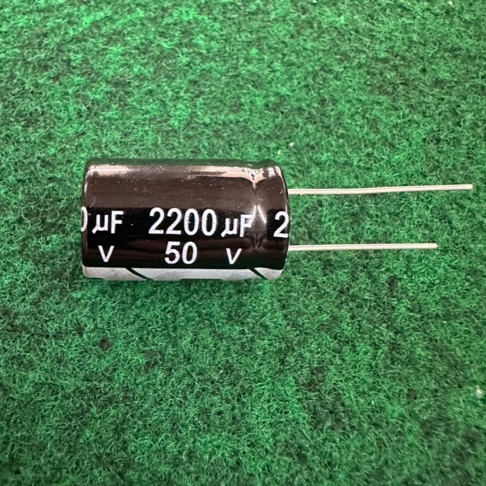 capacitor 105 องศา C 2200uF 50V ขนาด 18x25 mm จำนวน 1 ตัว | Shopee Thailand