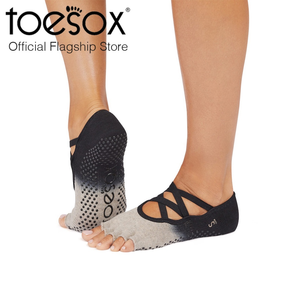 (New FALL D1 2025) Toesox Grip Half Toe Elle Shitake Ombre ถุงเท้ากัน ...
