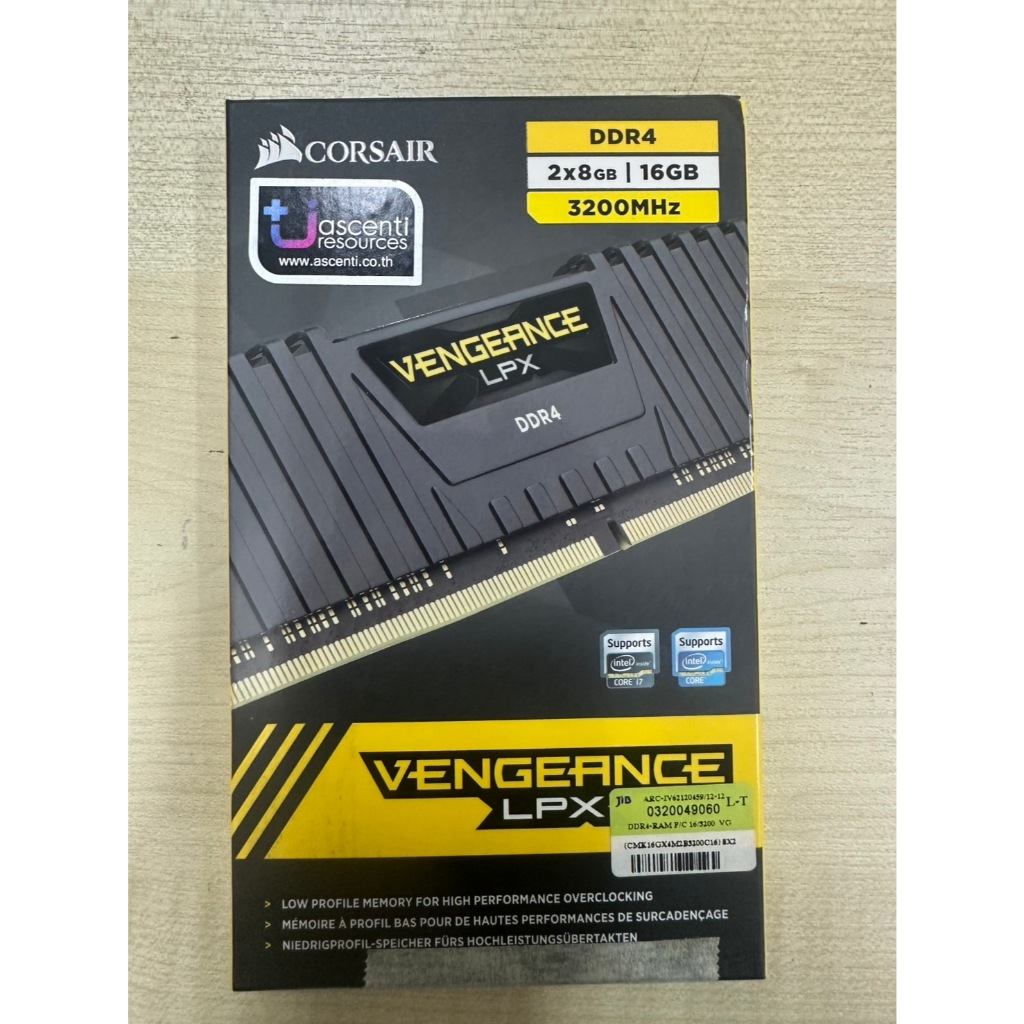 CORSAIR VENGEANCE LPX DDR4 8x2=16GB BUS 3200 (BLACK) (มือสอง) | Shopee Thailand