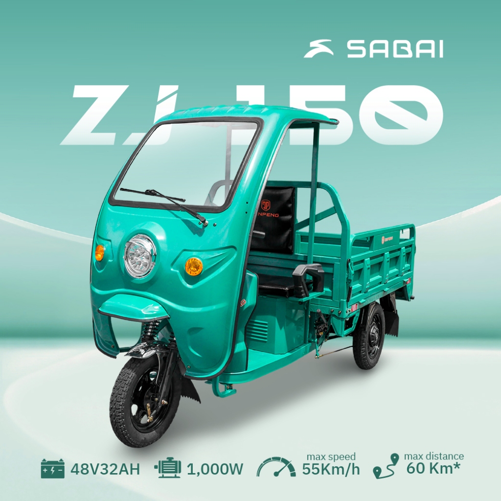 Sabai-ZJ150 รถกระบะไฟฟ้าบรรทุกของ ขนาดใหญ่ วิ่งในตลาด/ฟาร์ม แบตอึด รับน้ำหนักเยอะ ดั๊มด้วยมือ ...