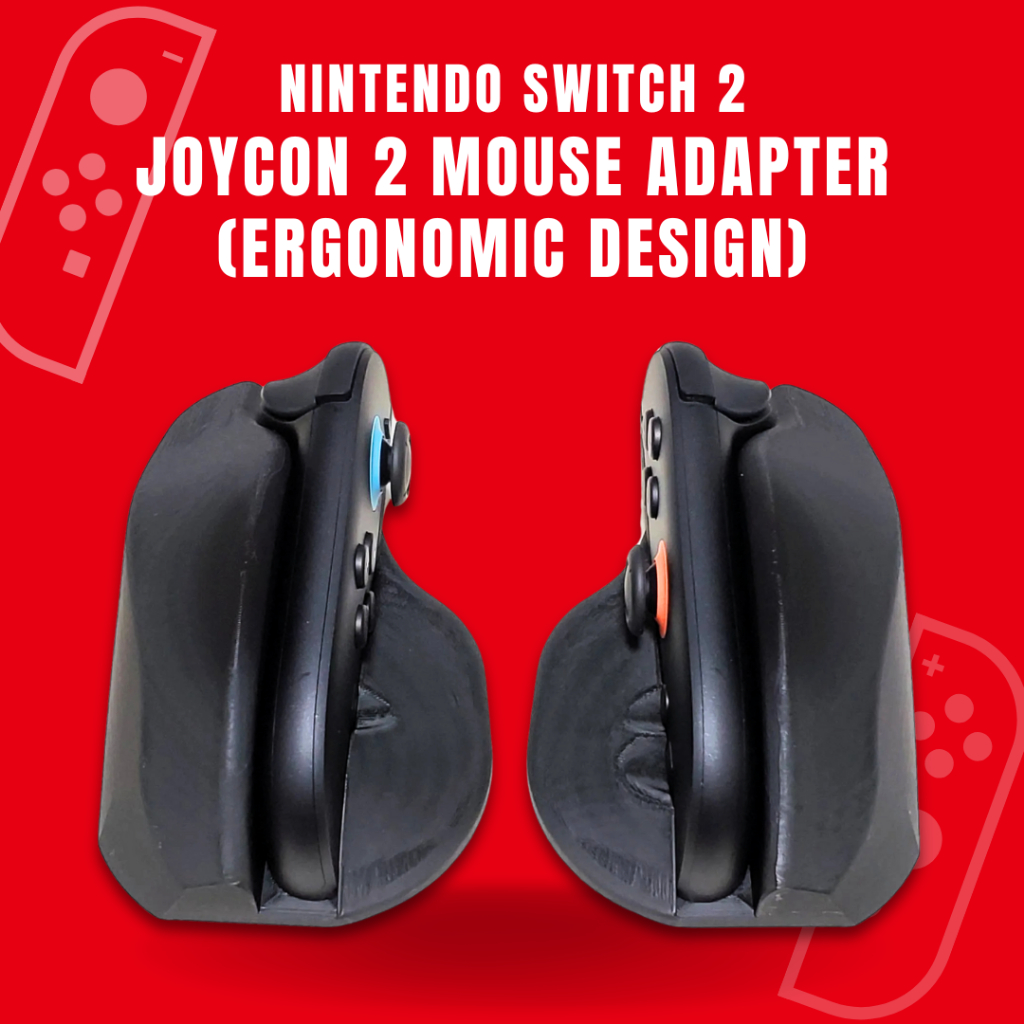 Nintendo Switch 2 JoyCon 2 Mouse Adapter (Ergonomic Design) จอยคอนเป็น ...