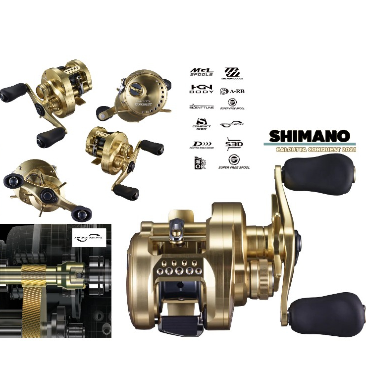 รอก Shimano CALCUTTA CONQUEST 200/201 รอกเบททรงกลม | Shopee Thailand