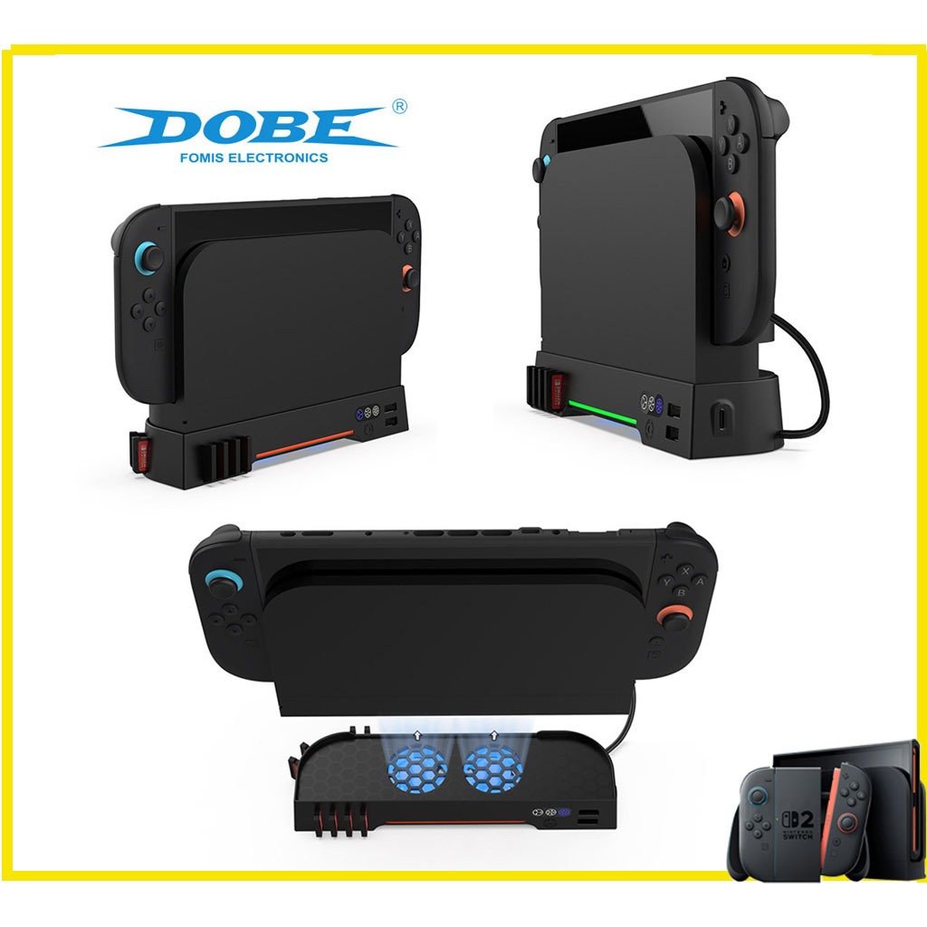 Switch2 พัดลม DOBE cooling Dock ระบายความร้อน NS2 สามารถเก็บตลับเกม ไฟ RGB TNS-31111 | Shopee ...