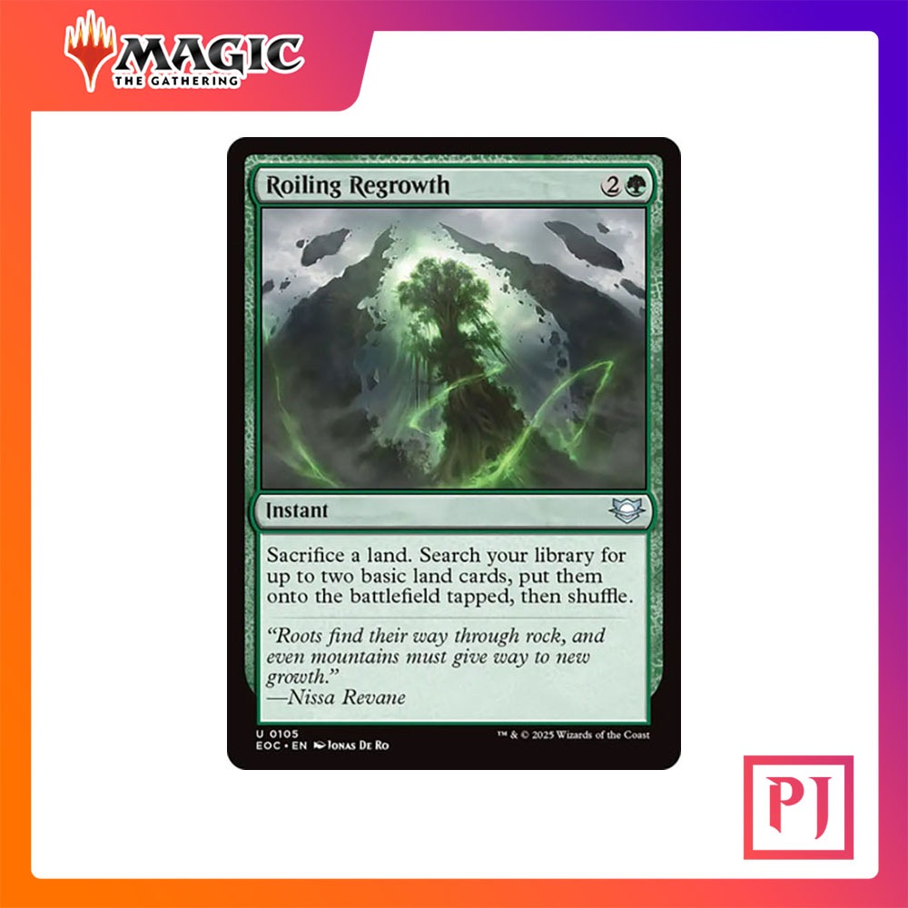 [MTG] Roiling Regrowth [EOC] [GREEN] [UNCOM] [NORMAL] [ENG] (การ์ดเมจิค ...