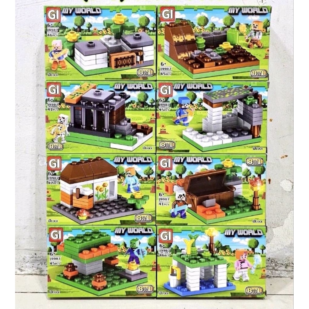 ชุดตัวต่อ no 9987 ชุดมายคราฟฟ 8 แบบ ji8 | Shopee Thailand