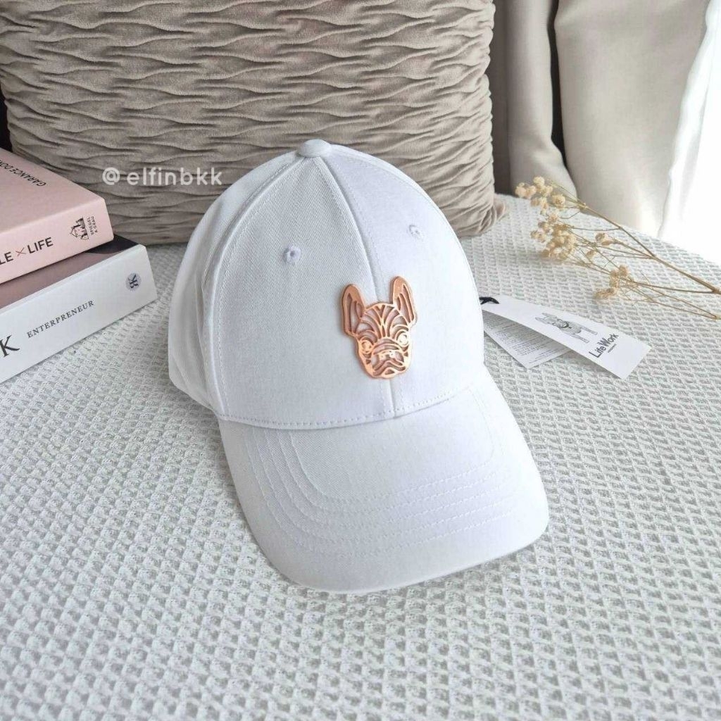 แท้ 💯 LIFEWORK Cap หมวกแก๊ป สีขาว สีดำ สีเทา โลโก้หมา | Shopee Thailand