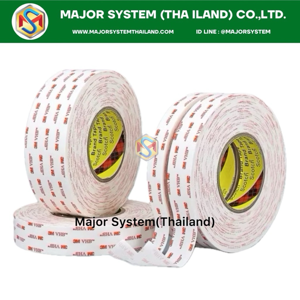 3M 4920, 4914, 4950, 4930 VHB Tape เทปกาวสองหน้าแรงยึดติดสูง, เทป 2 ...