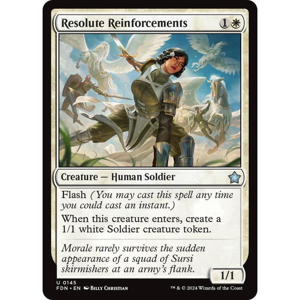 MTG : Resolute Reinforcements - Foundations (FDN) | Shopee Thailand