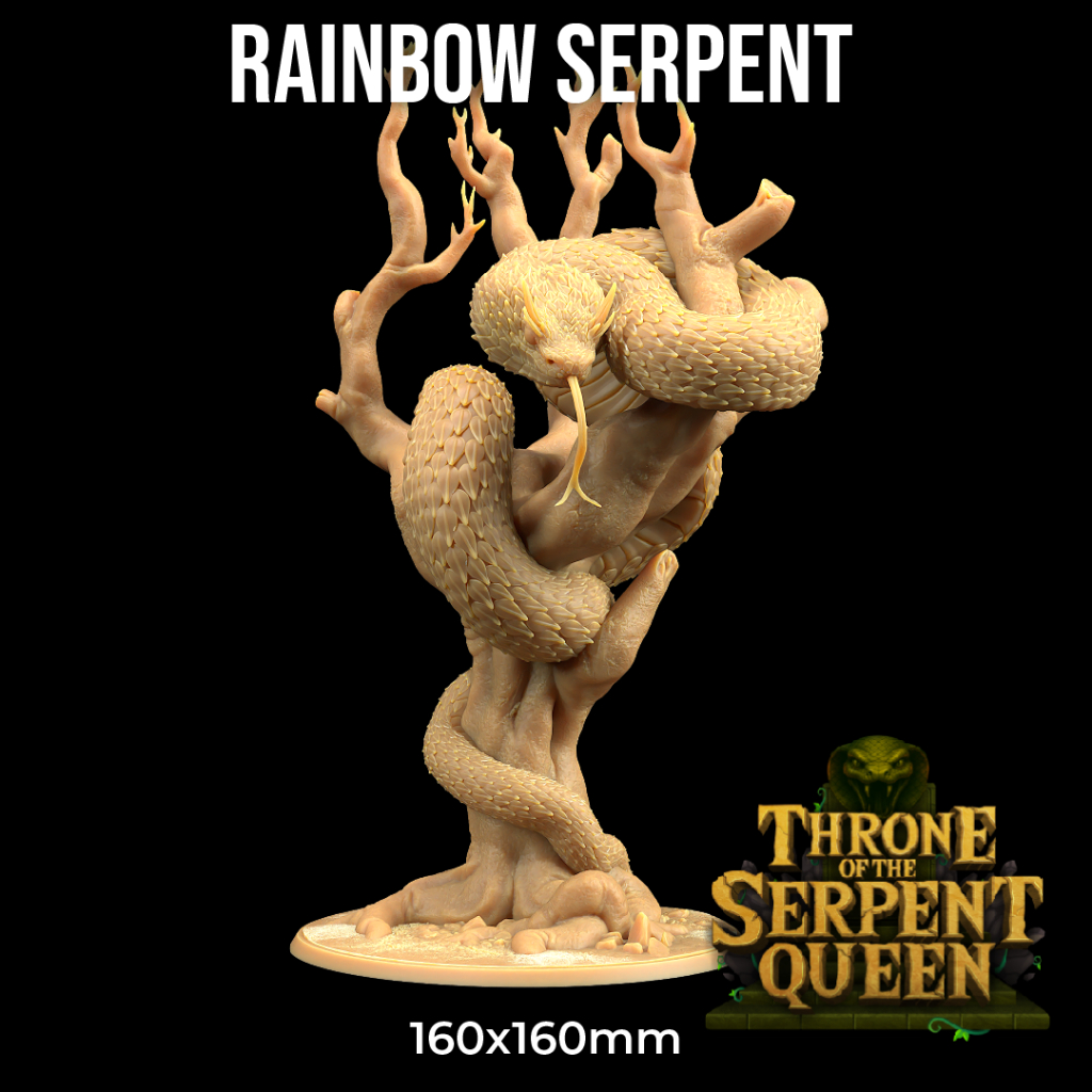 [Throne of The Serpent Queen] - Rainbow Serpent - โมเดลสำหรับ DnD ...