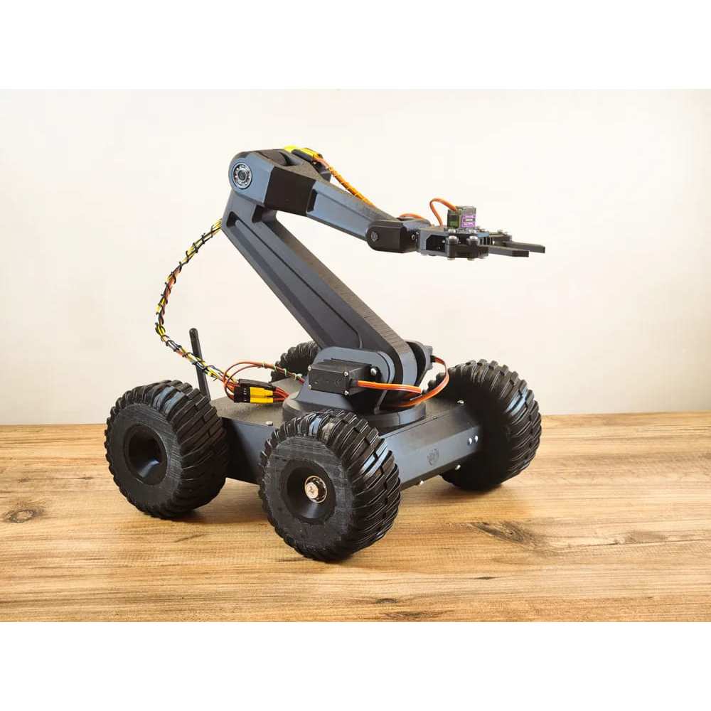 Arduino Robot Car + Arm รถหุ่นยนต์แขนกล arduino โครงกระกอบDIY 3D ...